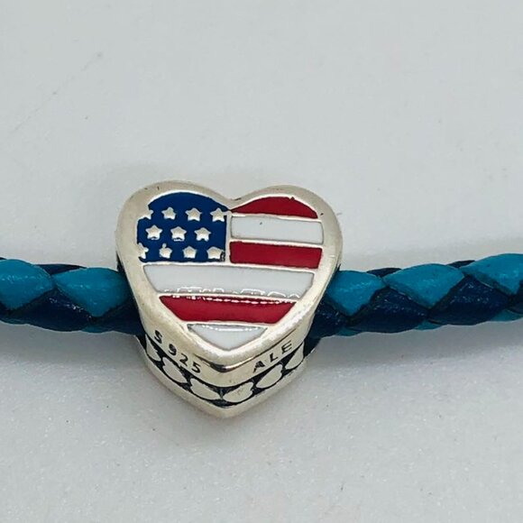 Pandora | Jewelry | Pandora Tennessee Exclusive Heart Tn Usa Flag Charm ...
